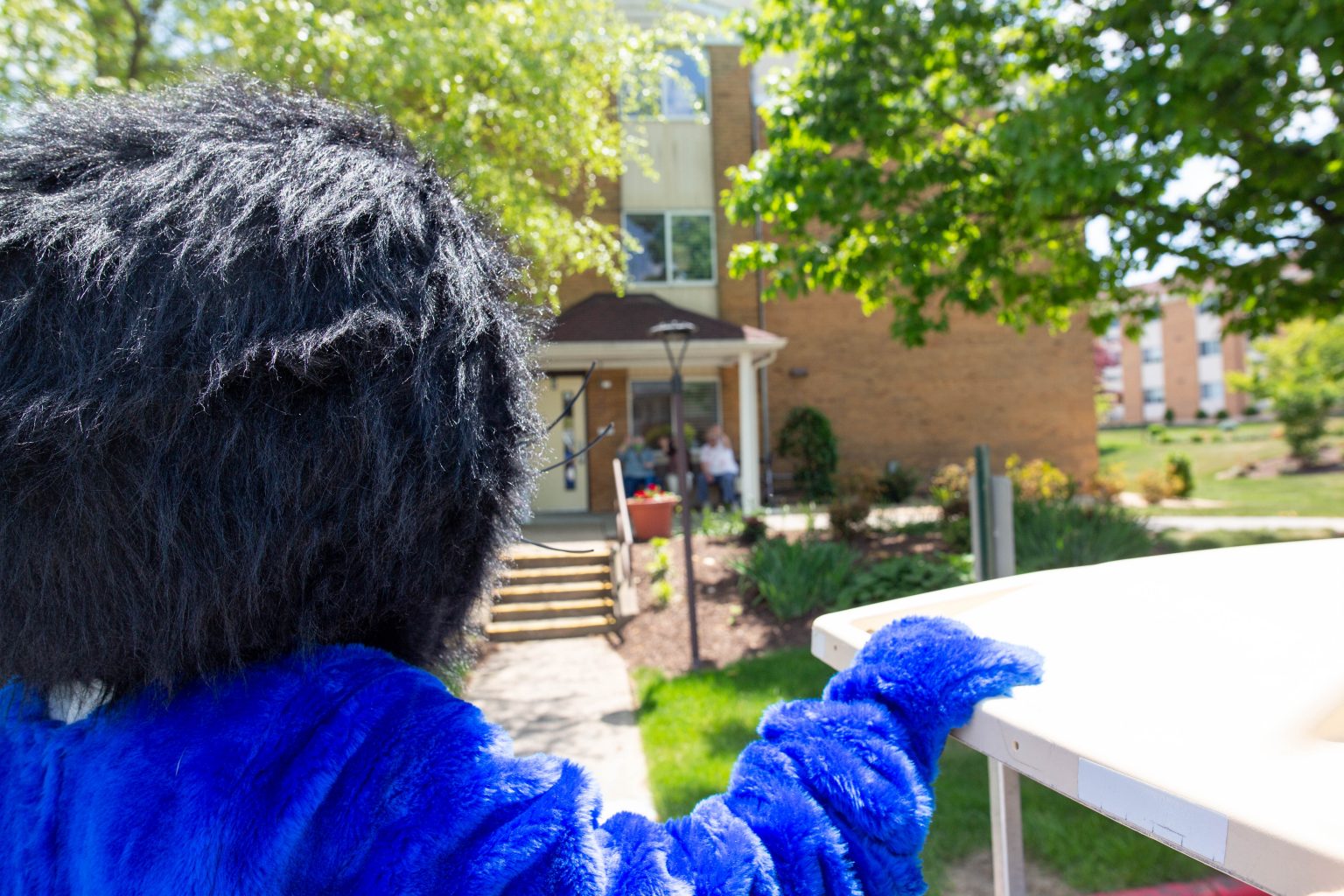 Herm on parade! EMU's mascot makes debut appearance - EMU News