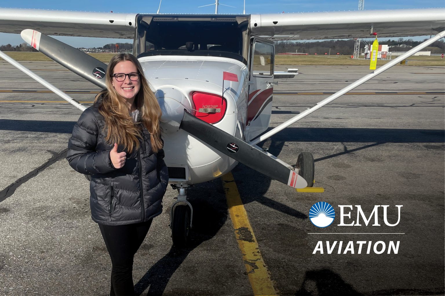 EMU Lancaster aviation student Ella Hickey earns Private Pilot rating ...