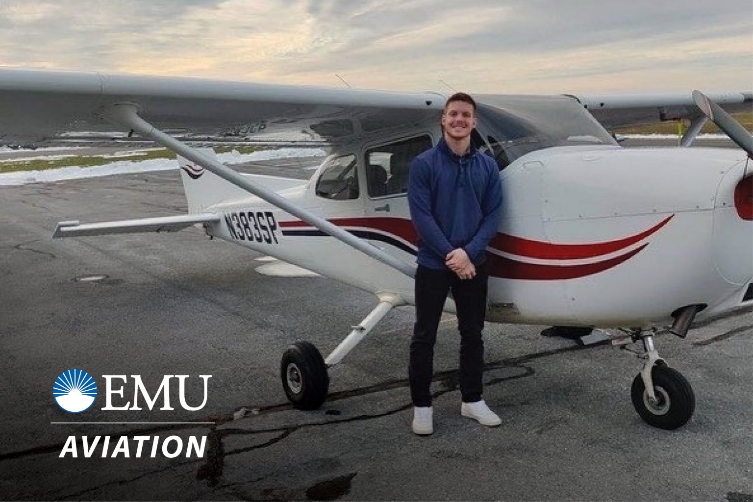EMU Lancaster aviation student Tanner Haines earns Private Pilot rating ...