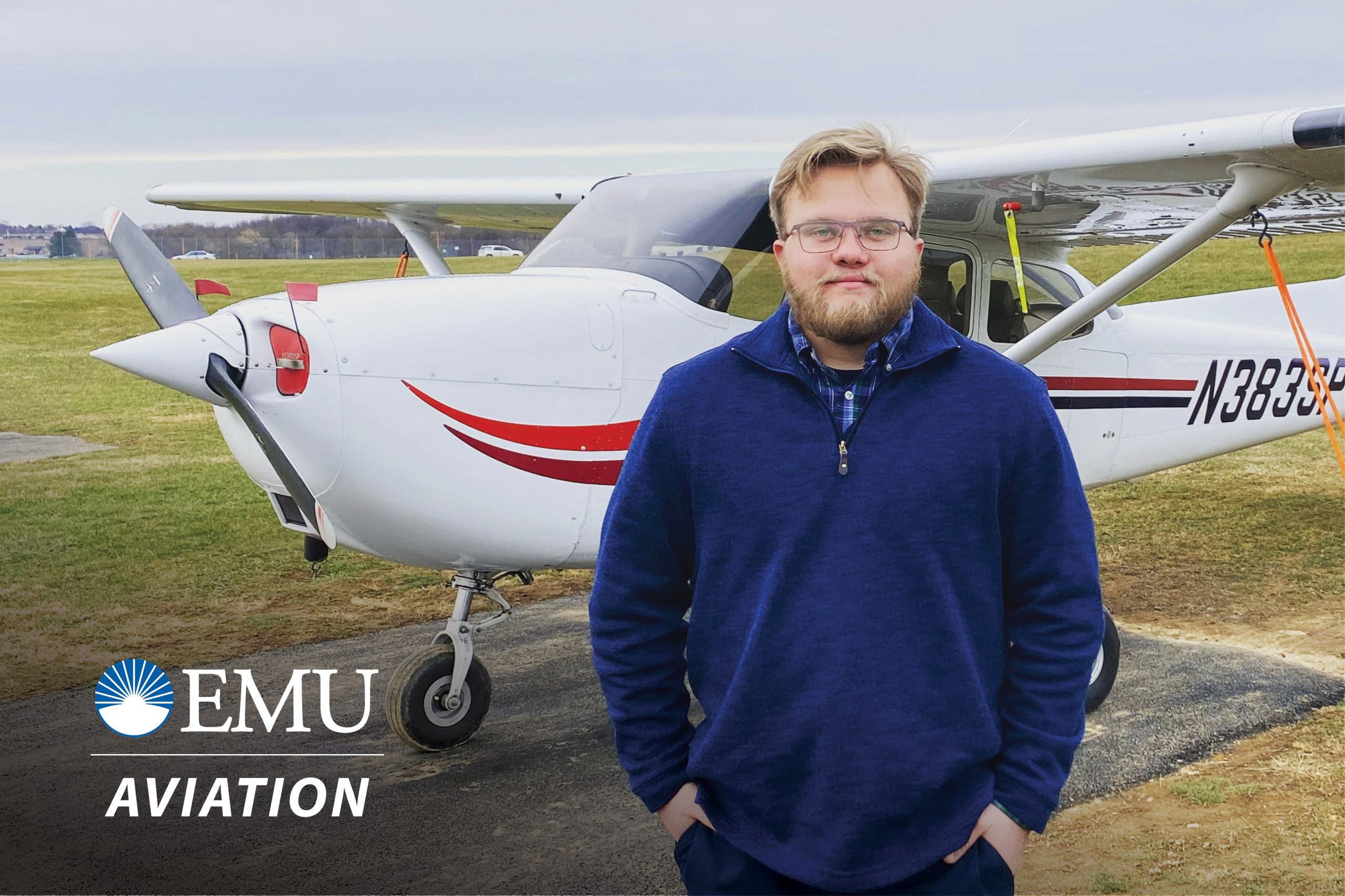 EMU Lancaster student Griffin Snyder earns Private Pilot rating - EMU News
