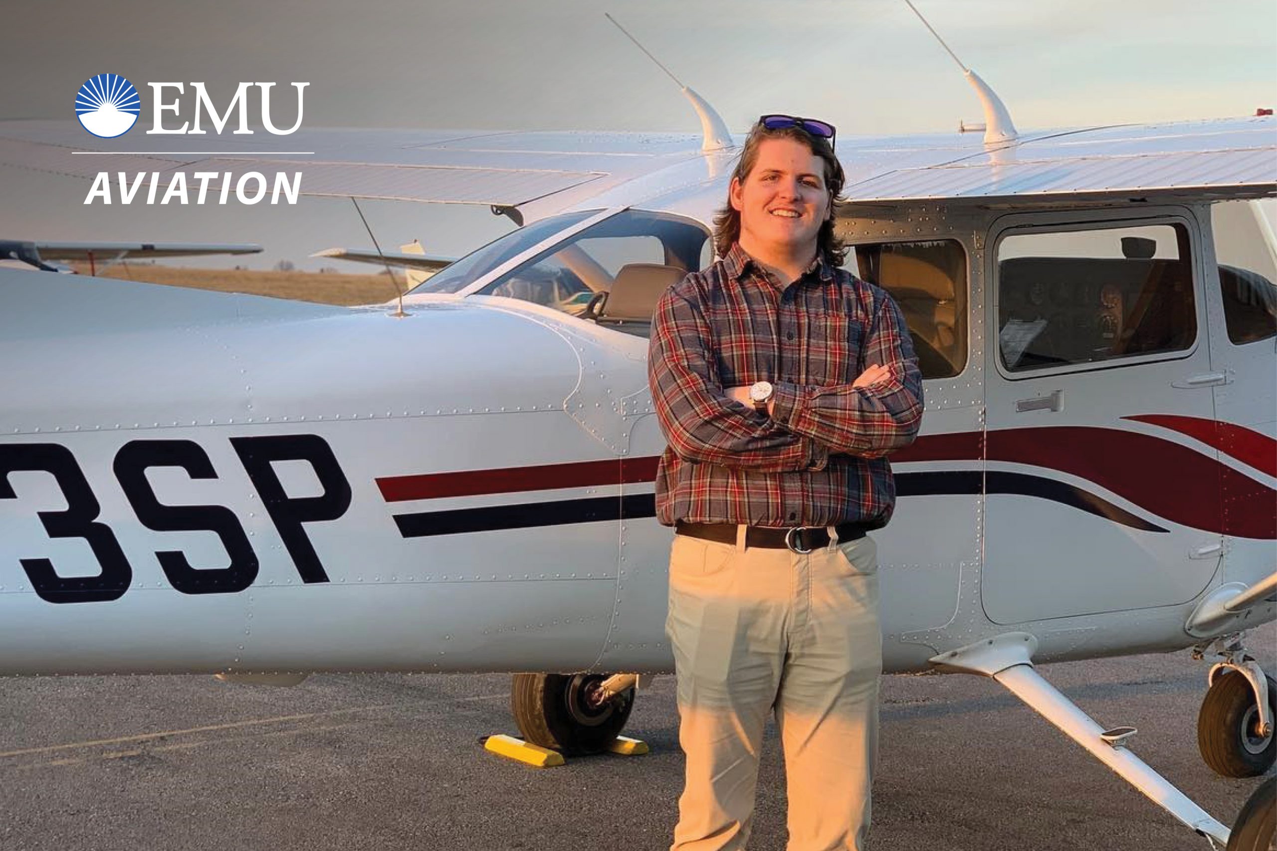 EMU Lancaster aviation student Cole Shontz earns Private Pilot rating ...