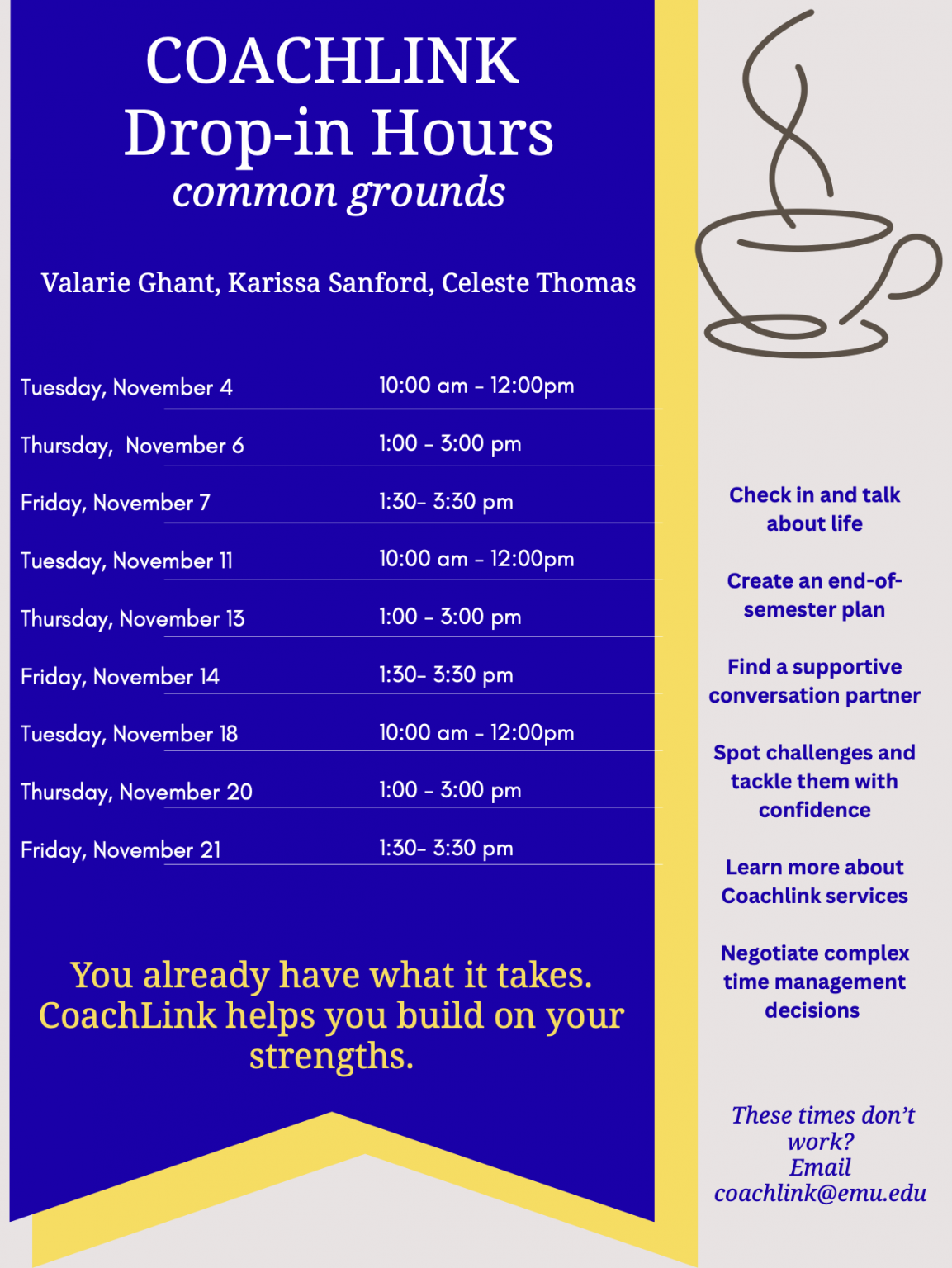 Q&A with Karissa Sanford, coach for EMU’s CoachLink program - EMU News