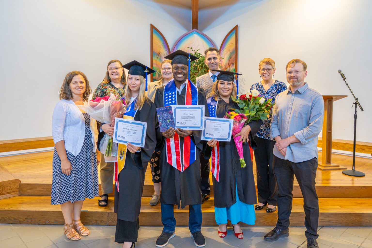 'A part of the journey': Ceremony honors trio of summer IEP graduates ...